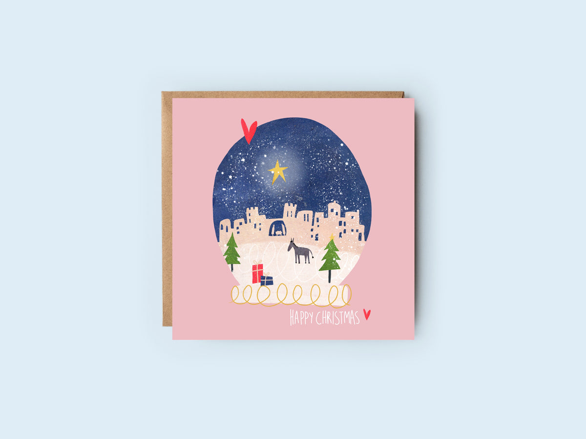 Snow Globe | Bethlehem Card | Christian | Christmas | Christmas Card ...