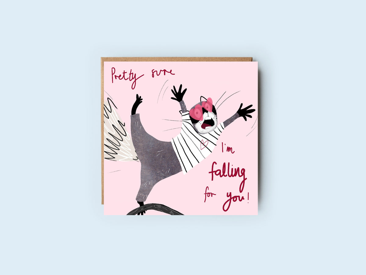 Falling for You | Falling in Love | Valentine's Card | Anniversary Car ...